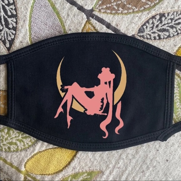 Hand Crafted | Accessories | Sailor Moon Sitting On Moon Anime Face ...